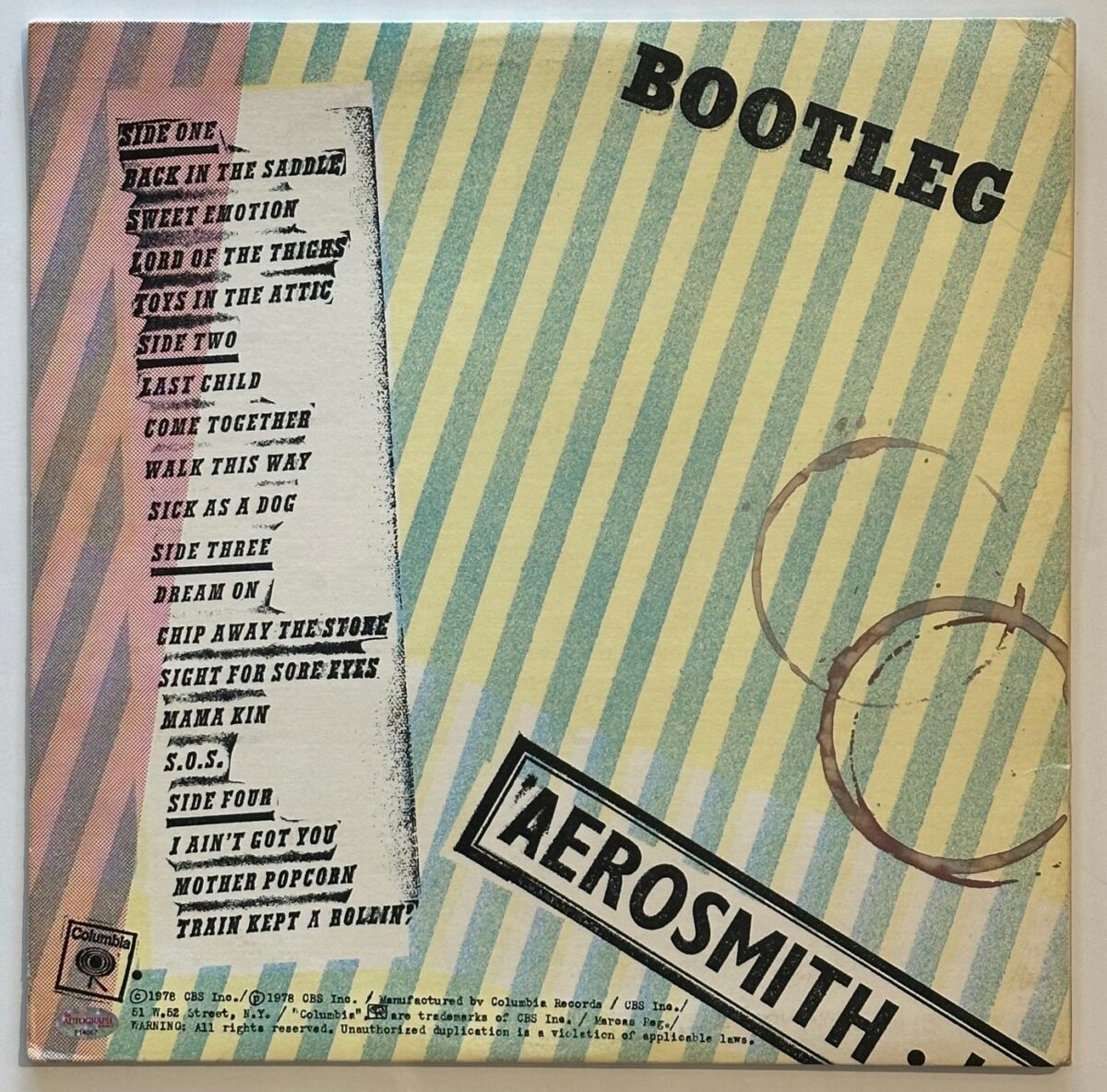Aerosmith Autographed Album Live Signed By Steven Tyler - The Autograph ...
