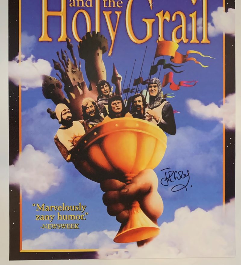 John Cleese Autographed Monty Python and the Holy Grail Movie Poster ...