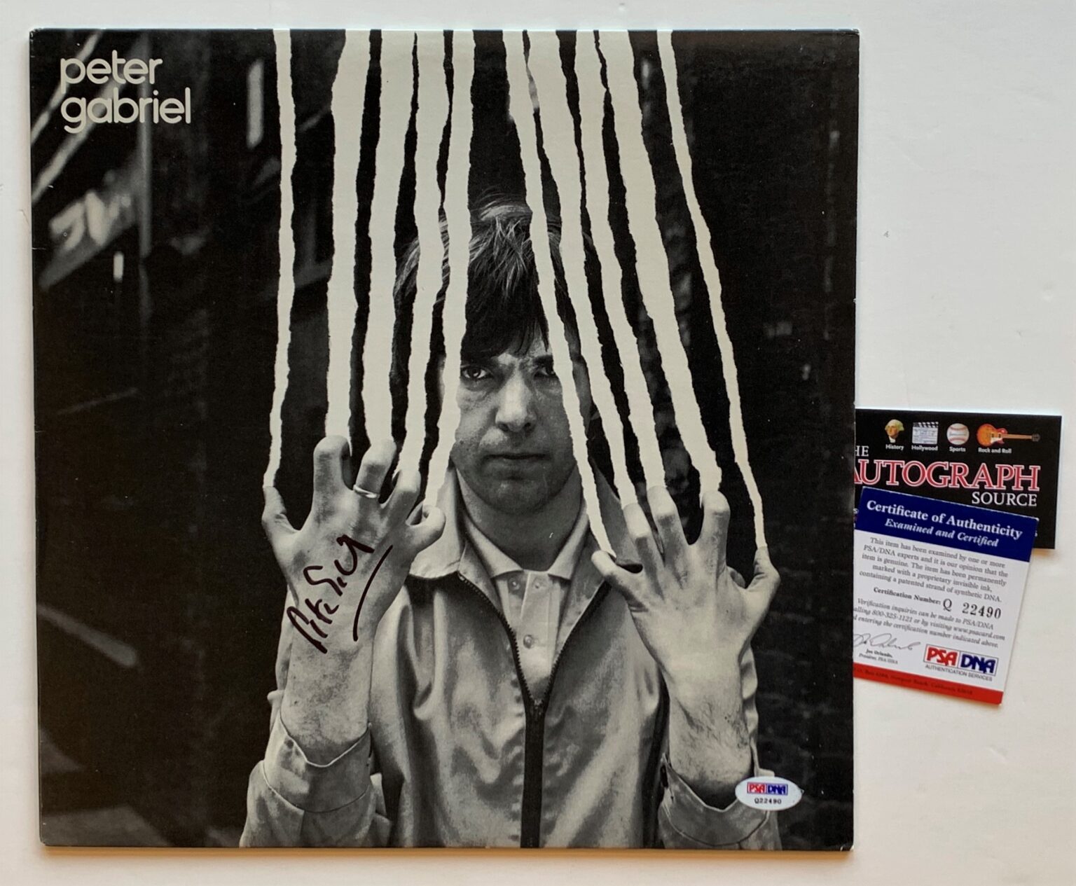 Peter Gabriel Autographed Vinyl Record Album - Scratch - The Autograph ...