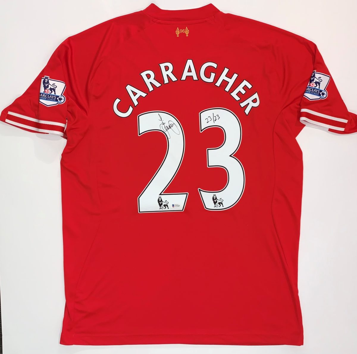 Jamie Carragher Signed Liverpool FC Jersey LE #23 - BAS - The Autograph ...