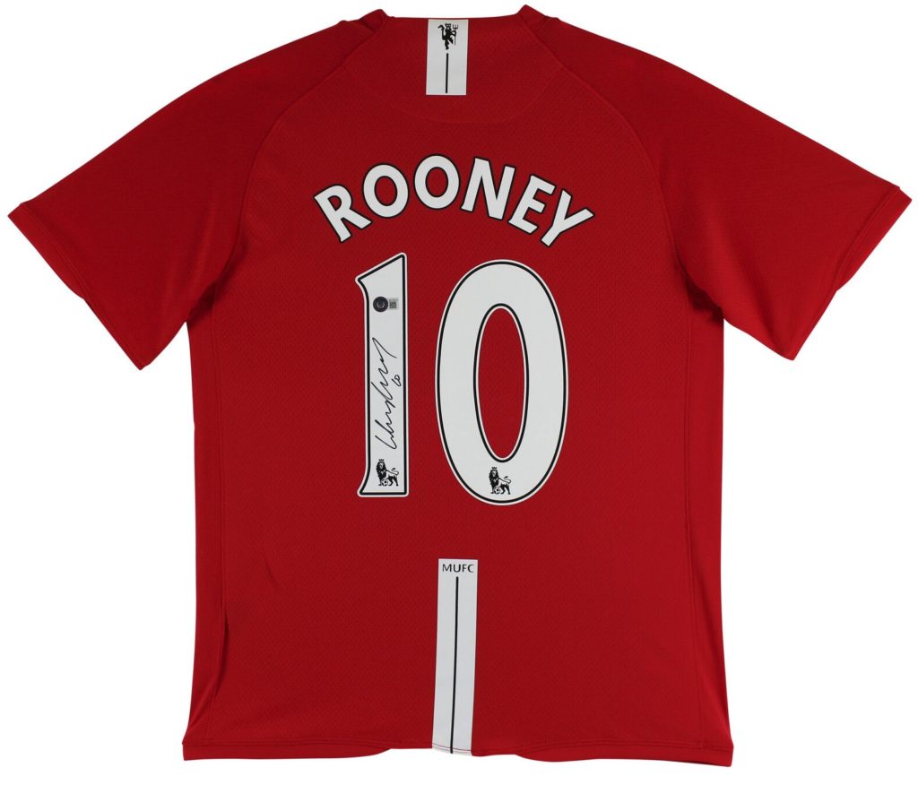 Wayne Rooney Signed Manchester United Jersey - The Autograph Source