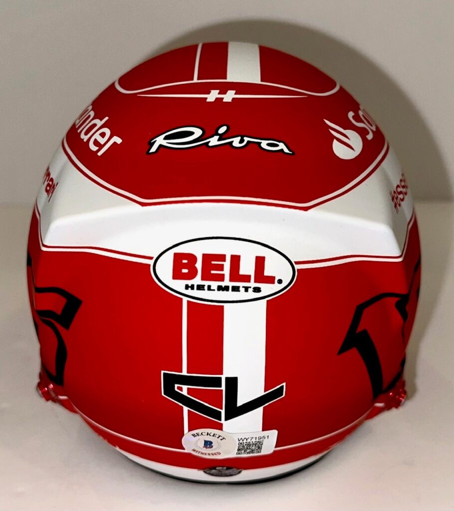 Charles Leclerc Signed Ferrari 1/2 Scale Mini Racing Helmet (Beckett ...
