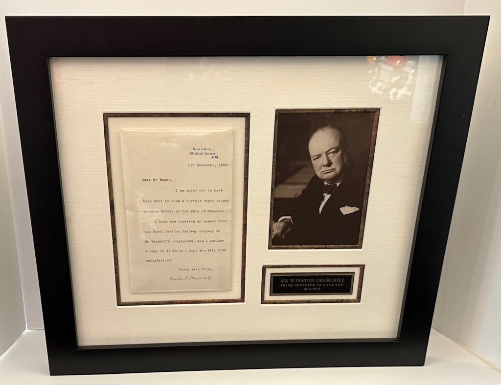 Winston S. Churchill Typed Signed Letter - The Autograph Source
