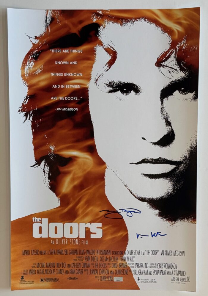 Val Kilmer & Meg Ryan Signed The Doors Movie Poster - The Autograph Source
