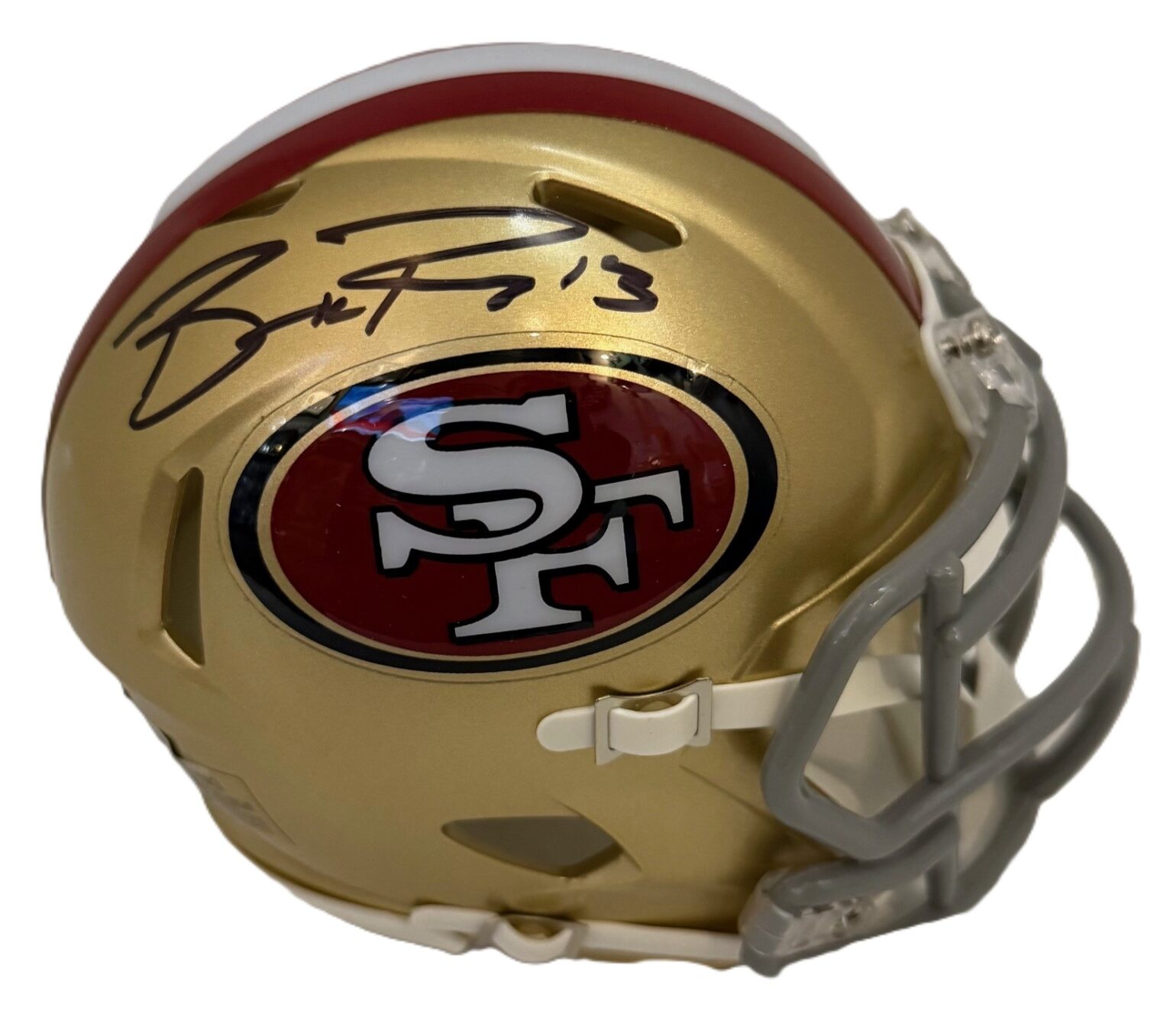 Brock Purdy Signed San Francisco 49ers Mini Helmet - The Autograph Source